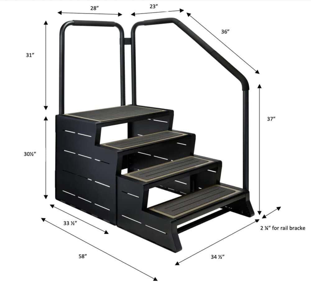 Swim Spa Steps 4 Tier | Hyperion Hot Tubs
